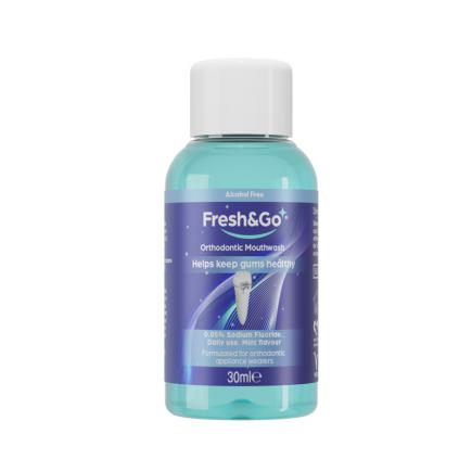 FRESH AND GO ORTHODONTIC MOUTHWASH 30ml